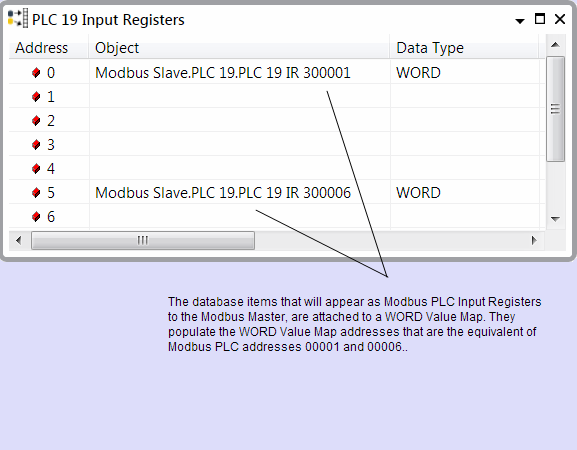 Modbus SLAVE Driver Guide - Example Configuration